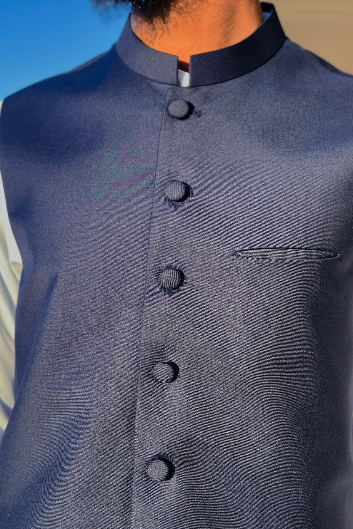 N-BLUE-WAIST COAT-(BWR-549) – Bonanza Satrangi Canada