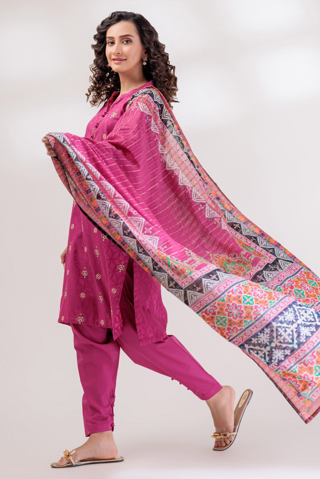 PINK-DYED-3 PIECE (WS1233P01) B-109 – Bonanza Satrangi Canada